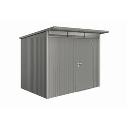 BioHort Ger&auml;tehaus 'AvantGarde' Gr. A5 quarzgrau-metallic 260 x 220 cm mit Standardt&uuml;r