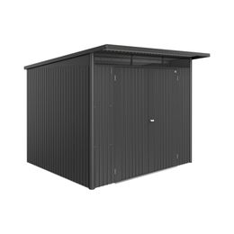 BioHort Ger&auml;tehaus 'AvantGarde Eco' Gr. A6 dunkelgrau-metallic 260 x 260 cm mit Doppelt&uuml;r