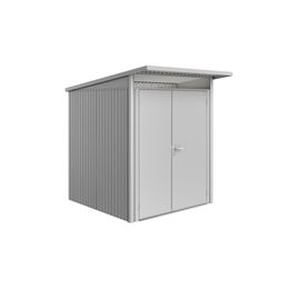 BioHort Ger&auml;tehaus 'AvantGarde' Gr. A1 silber-metallic 180 x 220 cm mit Doppelt&uuml;r schmal