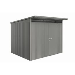 BioHort Ger&auml;tehaus 'AvantGarde' Gr. A6 quarzgrau-metallic 260 x 260 cm mit Standardt&uuml;r