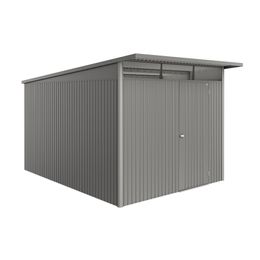 BioHort Ger&auml;tehaus 'AvantGarde Eco' Gr. A8 quarzgrau-metallic 260 x 380 cm mit Standardt&uuml;r