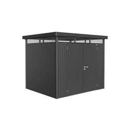 BioHort Ger&auml;tehaus 'HighLine H3' dunkelgrau Doppelt&uuml;r 275 x 235 x 222 cm