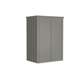 BioHort Terrassenschrank 'Romeo' quarzgrau-metallic 132 x 87 x 181 cm
