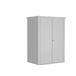 BioHort Terrassenschrank 'Romeo' silber-metallic 132 x 87 x 181 cm