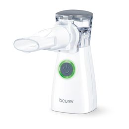 Beurer Inhalierger&auml;t IH 57 (Schwingmembran-Technologie, intelligente Aerosol-Technologie, Akku-Betrieb, zur Behandlung der oberen und unteren Atemwege, ideal f&uuml;r Kinder, Anwendung bei Erk&auml;ltung, Asthma, Atemwegserkrankungen, Mesh-Vernebler mit Medikamente
