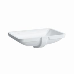 Laufen Pro S Einbau Waschtisch 8119680001091 59,5x43cm, wei&szlig;, ohne Hahnloch, mit &Uuml;berlauf
