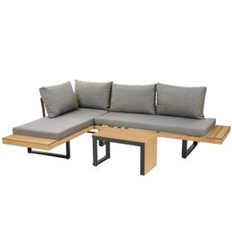 Greemotion Loungem&ouml;belset 'Lana' f&uuml;r 4 Personen Aluminium