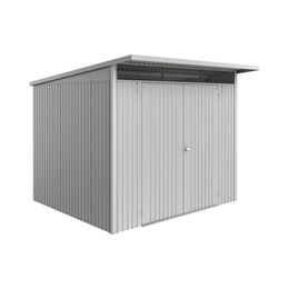BioHort Ger&auml;tehaus 'AvantGarde Eco' Gr. A6 silber-metallic 260 x 260 cm mit Doppelt&uuml;r