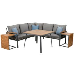 Greemotion Loungem&ouml;belset 'Sofia' f&uuml;r 5 Personen Aluminium