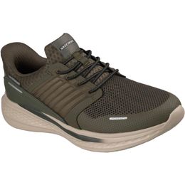 Skechers Slade Luther Herren Sneakers in Olivgr&uuml;n aus Synthetik / Mesh
