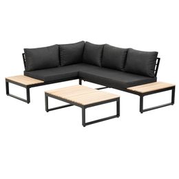 Greemotion Loungem&ouml;belset 'Rio' f&uuml;r 4 Personen Aluminium