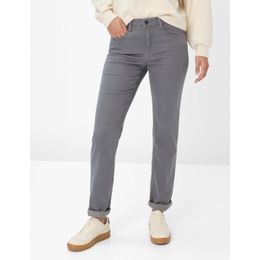 Brax Damen Five-Pocket-Hose Style MARY SMOKE GREY, grau, Gr. 46L