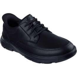 Skechers Arch Fit Garza Rowan Leder Herren Schwarz Schn&uuml;rschuhe