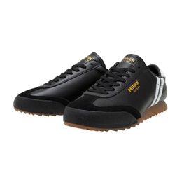 Patrick - "Bergan" Sneaker f&uuml;r Herren, Leder (Schwarz/Wei&szlig;)