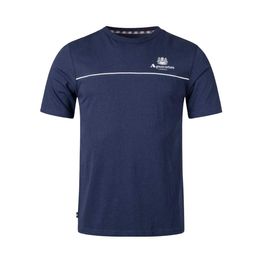 Aquascutum - "Active" T-Shirt f&uuml;r Herren, Rohrleitungsdetail (Dunkles Marineblau)