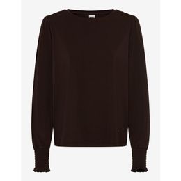 Brax Damen Langarmshirt Style CAITLIN L brunette, dunkelbraun, Gr. 38