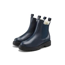 ELBSAND Stiefelette 'Chelseaboots, Stiefel, Boots, Winterstiefel, Schlupfstiefel' blau Gr. 42 f&uuml;r Damen. Mit Fellimitat