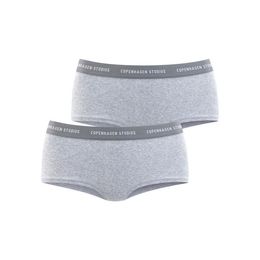 Copenhagen Studios Panty 'mit softem Logobund' grau Gr. S (36) f&uuml;r Damen. Mit Logobund. K&ouml;rpernah. Nachhaltig.