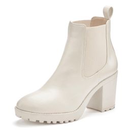Vivance Chelseaboots, Braun, Gr. 41, Damen, Stiefeletten, Material: Leder