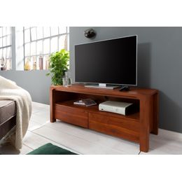TV-Board Akazie 125x45x50 honig lackiert BUENO #3002