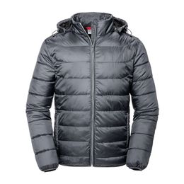 Russel Athletic Russell Mens Nano Hooded Padded Jacket (Eisen Grau)