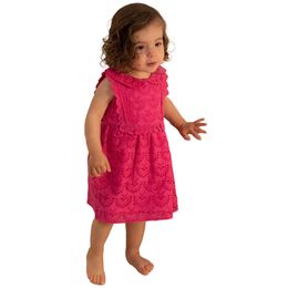 Carrement Beau - Kleid und Stirnband Set f&uuml;r M&auml;dchen, &Auml;rmellos (Fuchsie)