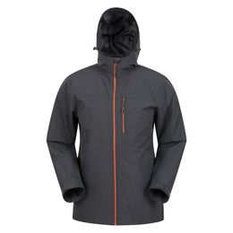 Mountain Warehouse Herren Brisk Extreme Wasserdichte Jacke (Dunkelgrau)