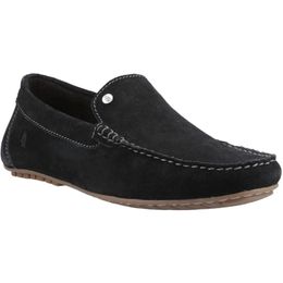 Hush Puppies Ralph Wildlederleder Herren Schwarz Slipper