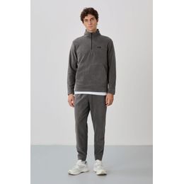 Herren Polyester-Fleece Sweatshirt- und Hosen-Set