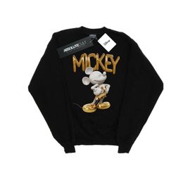 Disney - "Mickey Mouse Gold Statue" Sweatshirt f&uuml;r Herren (Schwarz)