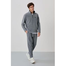 Herren Polyester-Fleece Sweatshirt- und Hosen-Set