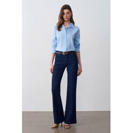 High-Waist Schlagjeans