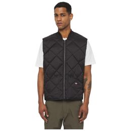 Dickies Diamantgestepptes Weste Herren Schwarz Gilets