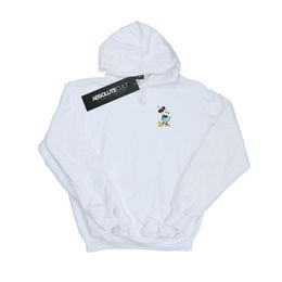 Disney - "Minnie Mouse Kick Chest" Kapuzenpullover f&uuml;r Damen (Wei&szlig;)