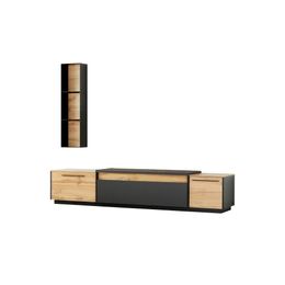 M&ouml;bel Kraft Wohnwand holzfarben Ma&szlig;e (cm): B: 250 H: 191 T: 50.0 &raquo; M&ouml;bel Kraft