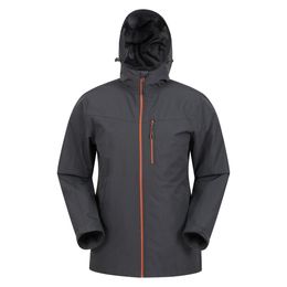 Mountain Warehouse Herren Brisk Extreme Wasserdichte Jacke (Dunkelgrau)