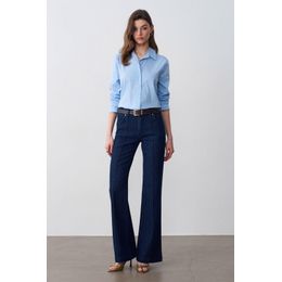 High-Waist Schlagjeans
