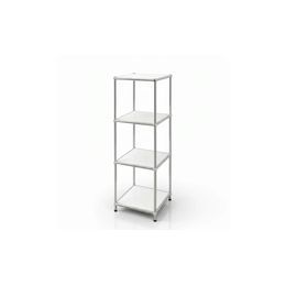 Floordirekt Metallregal wei&szlig; Ma&szlig;e (cm): B: 30 H: 89 &raquo; M&ouml;bel Kraft