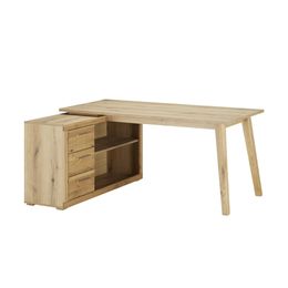 Smart Eckschreibtisch holzfarben Ma&szlig;e (cm): B: 165 H: 130 T: 76.0 &raquo; M&ouml;bel Kraft