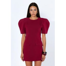 Mini-Cr&ecirc;pe-Kleid mit Tasche und Rei&szlig;verschluss