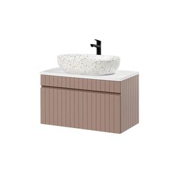 M&ouml;bel Kraft Waschtischkombination rosa/pink Ma&szlig;e (cm): B: 80,6 H: 59,2 T: 46.5 &raquo; M&ouml;bel Kraft
