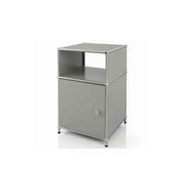 Floordirekt Metallregal grau Ma&szlig;e (cm): B: 40 H: 65 &raquo; M&ouml;bel Kraft