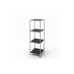 Floordirekt Metallregal schwarz Ma&szlig;e (cm): B: 30 H: 89 &raquo; M&ouml;bel Kraft
