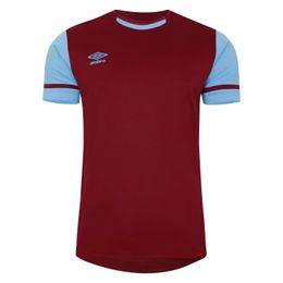 Umbro - "Cavelle" T-Shirt f&uuml;r Herren (Weinrot/Himmelblau)