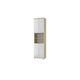 M&ouml;bel Kraft Hochschrank holzfarben Ma&szlig;e (cm): B: 51 H: 192,5 T: 32.0 &raquo; M&ouml;bel Kraft