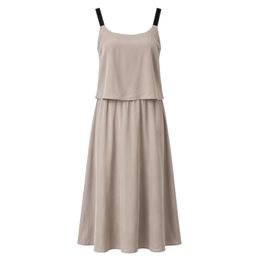 &Auml;rmelloses A-Linien-Maxikleid mit quadratischem Ausschnitt