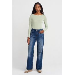 Damen High-Waist Gerade Jeans