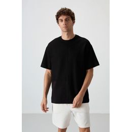 &Uuml;bergr&ouml;&szlig;en Baumwollmischung Rundhalsausschnitt T-Shirt mit Tasche