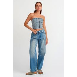 Hochtaillierte Ballon-Hosen mit weitem Bein f&uuml;r Damen