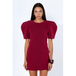 Mini-Cr&ecirc;pe-Kleid mit Tasche und Rei&szlig;verschluss